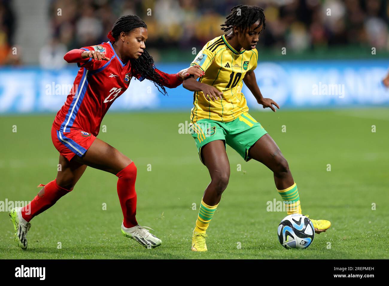 Perth, Australia. 29th July, 2023. Jody Brown of Jamaica competes for ...
