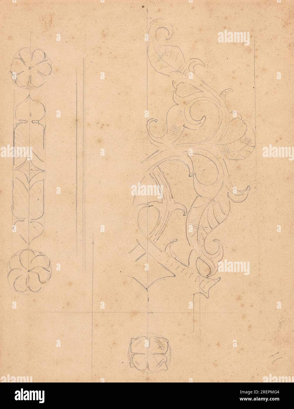 Designs for Gothic Ornamentation by Augustus Pugin Stock Photo - Alamy