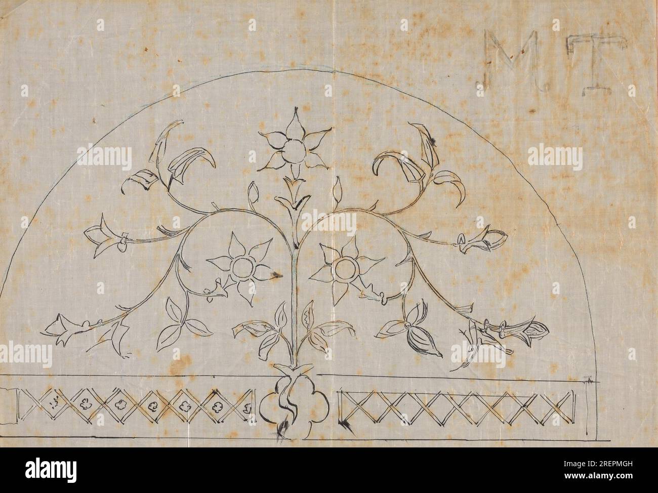 Design for a Cope by Augustus Pugin Stock Photo - Alamy