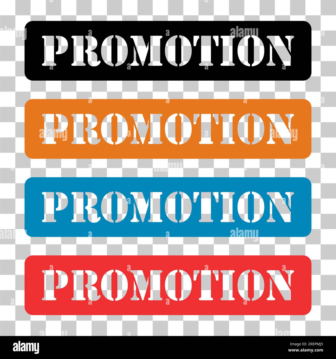 Set of Promotion stamp symbol, label sticker sign button, text banner ...