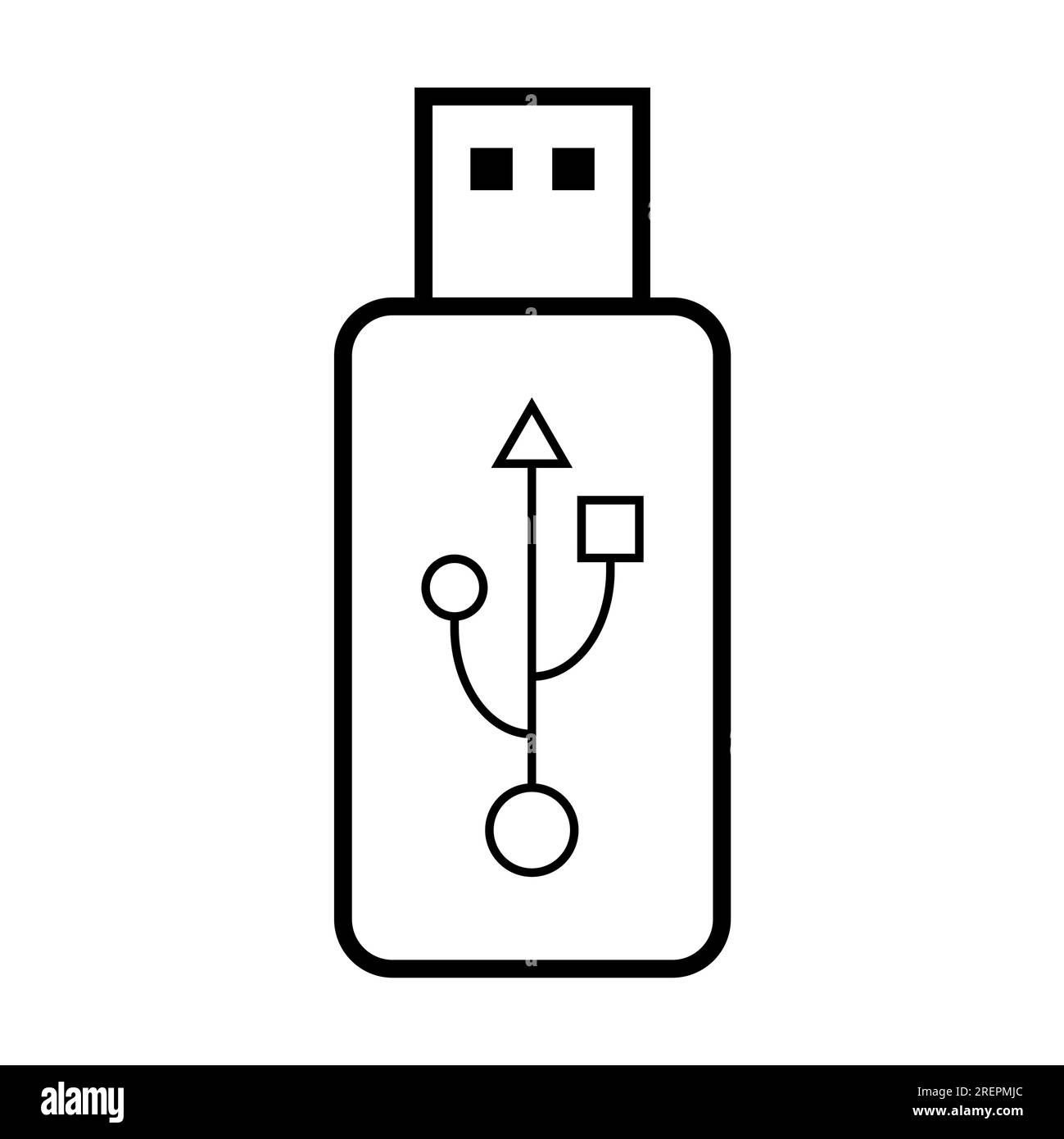 USB icon technology, connect device sign, electronic portable symbol ...