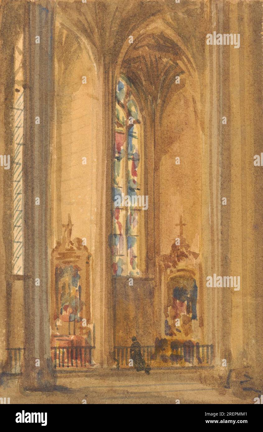 Interior of a Gothic Church by Augustus Pugin Stock Photo - Alamy