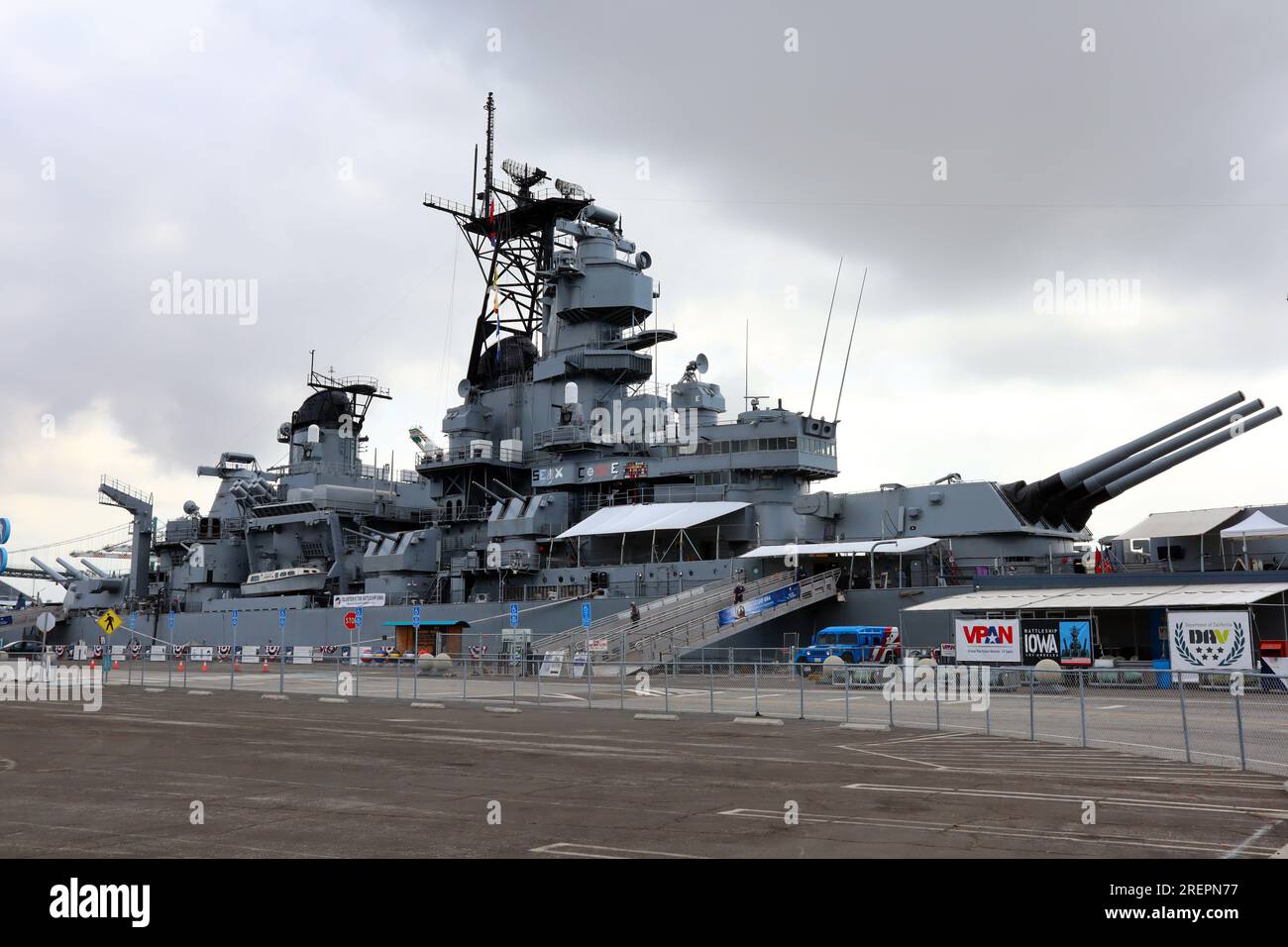 San Pedro (Los Angeles) California: Battleship IOWA BB-61 Museum in San ...