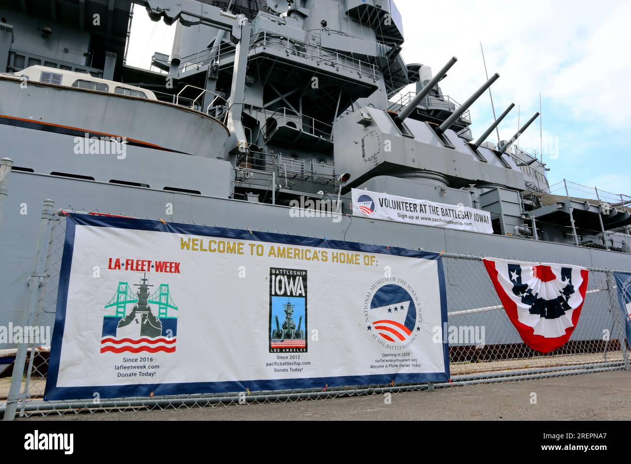 San Pedro (Los Angeles) California: Battleship IOWA BB-61 Museum in San ...