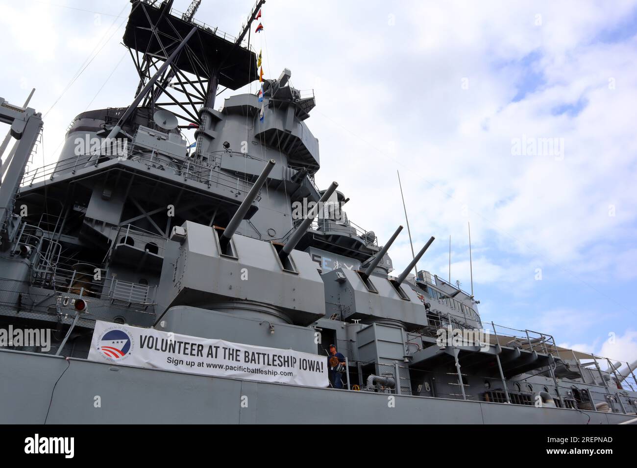 San Pedro (Los Angeles) California: Battleship IOWA BB-61 Museum in San ...