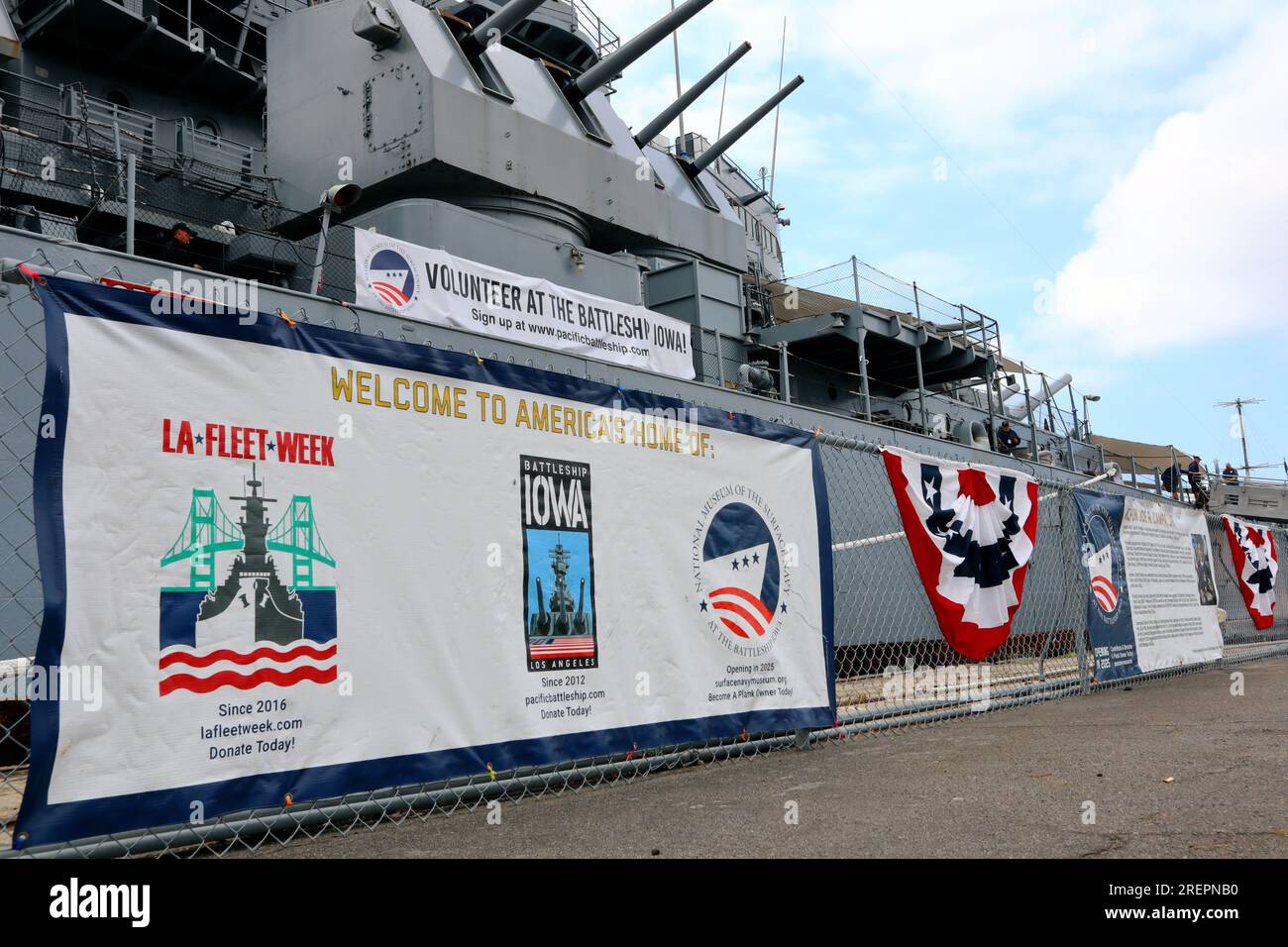 San Pedro (Los Angeles) California: Battleship IOWA BB-61 Museum in San ...