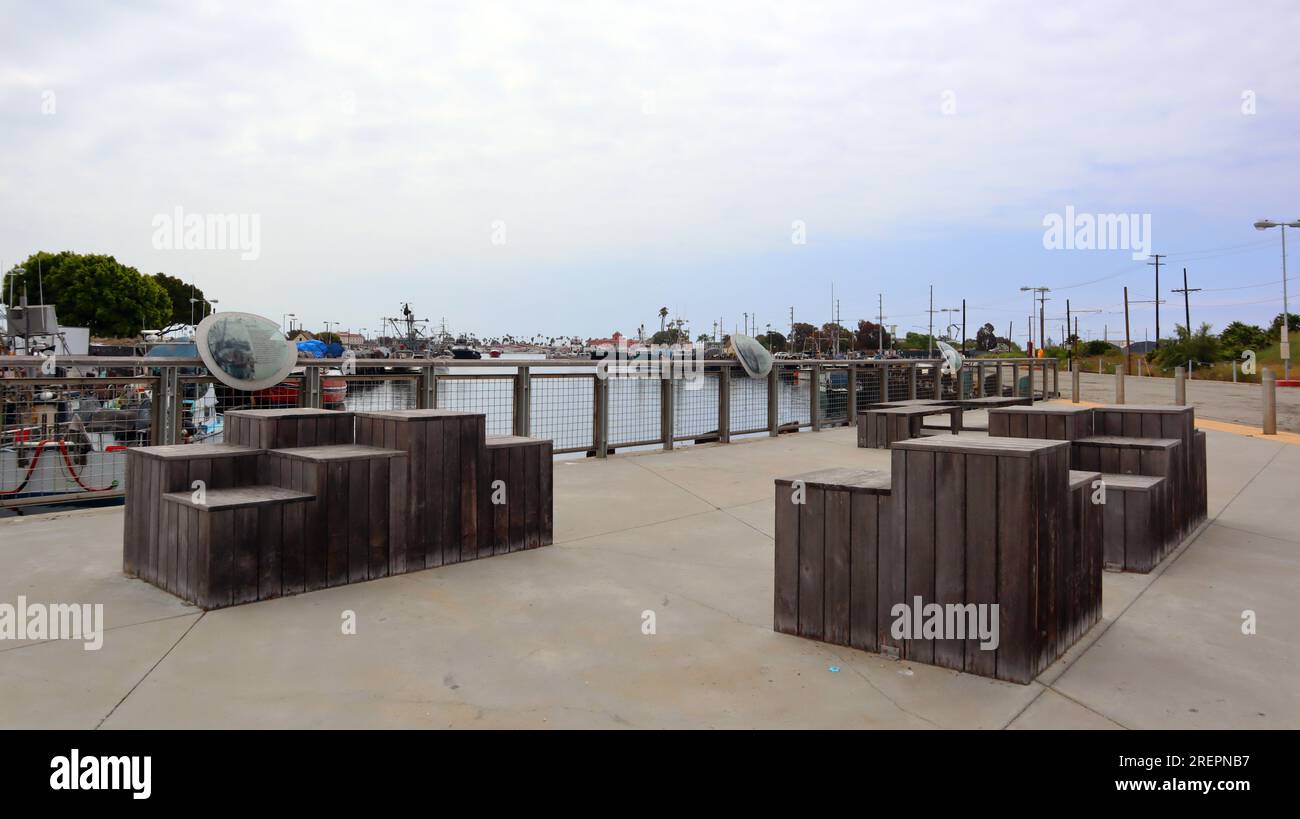 San Pedro (Los Angeles) California: detail view of San Pedro Fishing ...