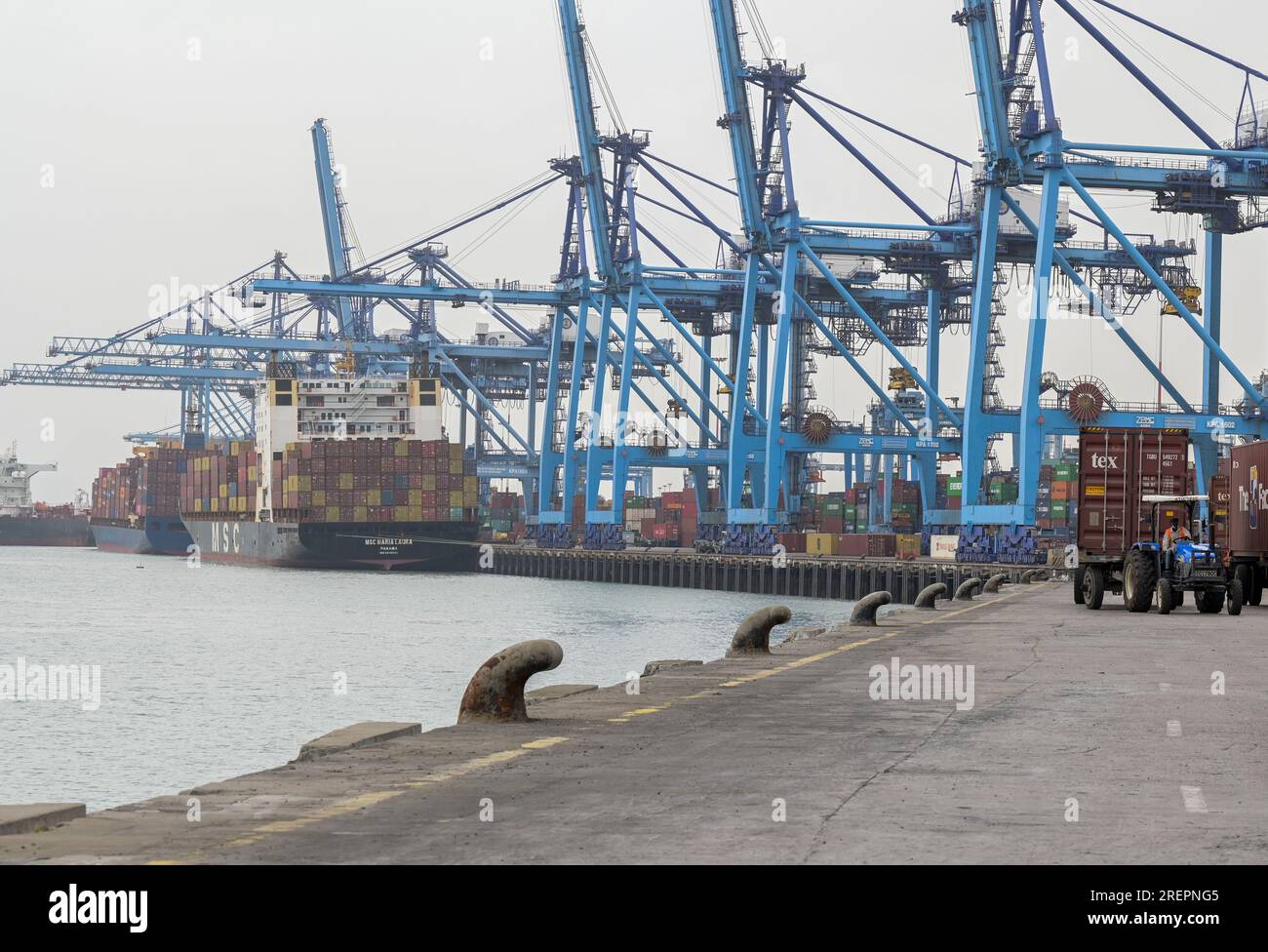 KENYA, Mombasa, seaport, CT-1 Container terminal , MSC Maria Laura ...