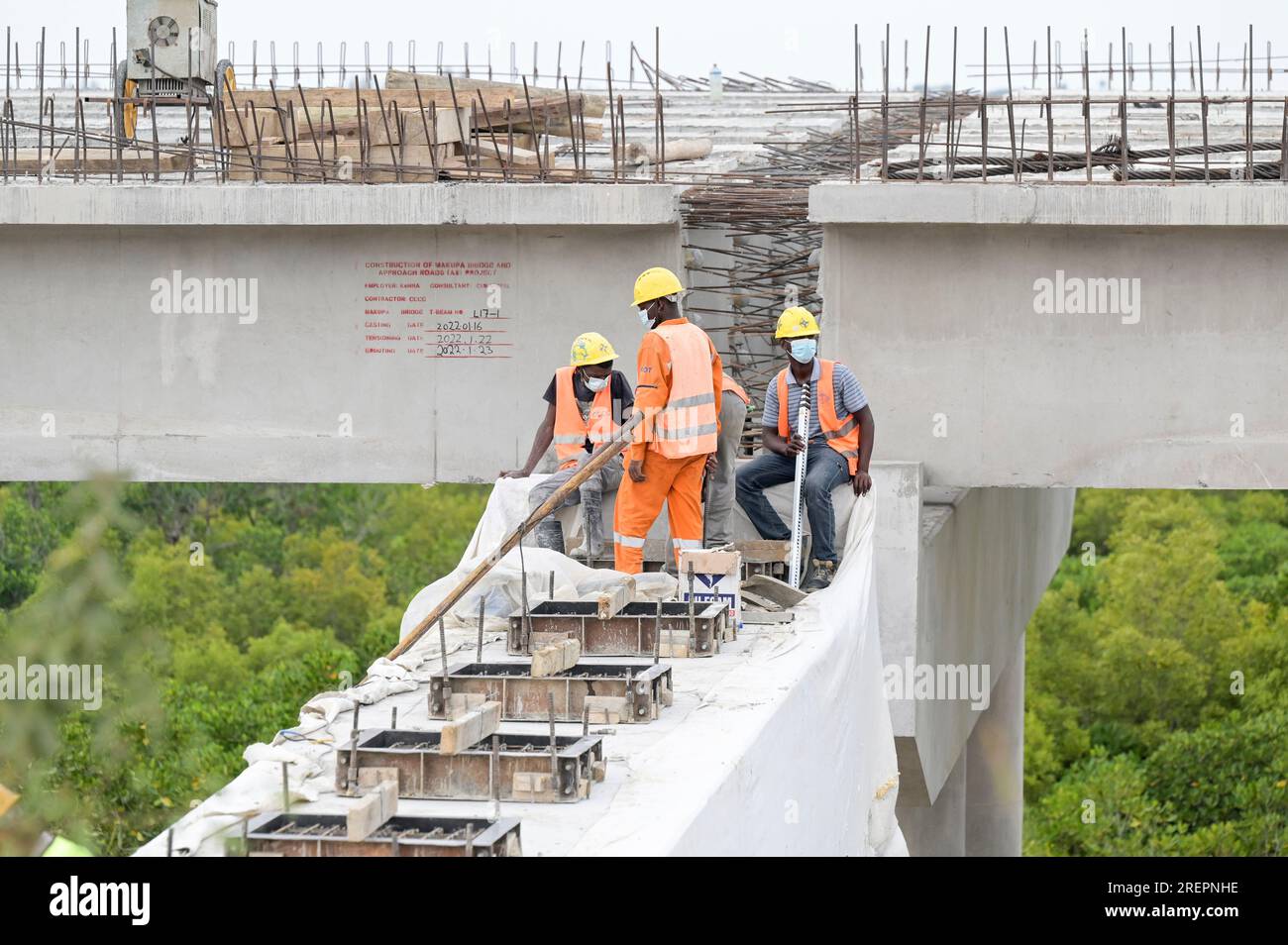 KENYA, Mombasa, chinese construction projects by CCCC China Communications Construction Company ...