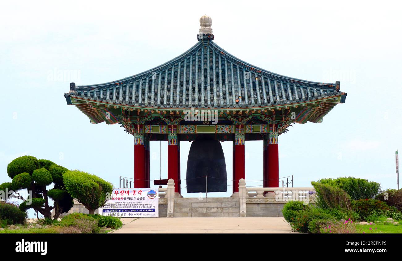 San Pedro (Los Angeles), California: Korean Friendship Bell located in ...