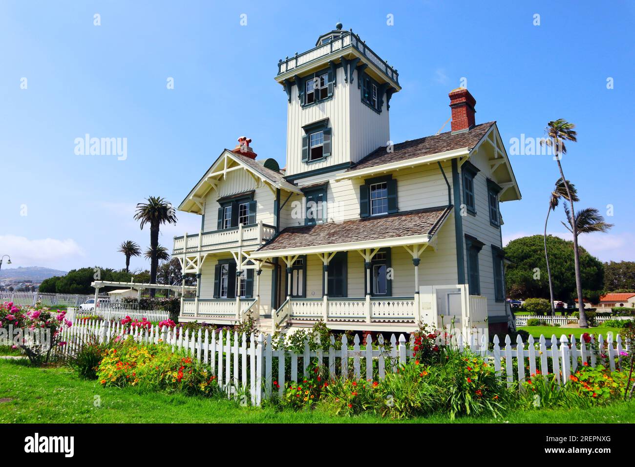 San Pedro (Los Angeles), California: Point Fermin Lighthouse, San Pedro ...