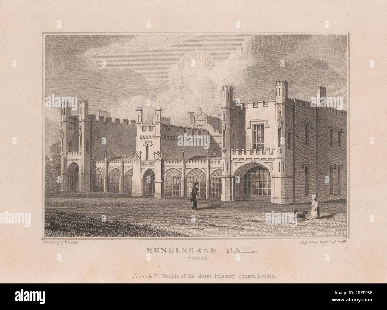 Randlesham Hall, Suffolk by William Radclyffe Stock Photo - Alamy