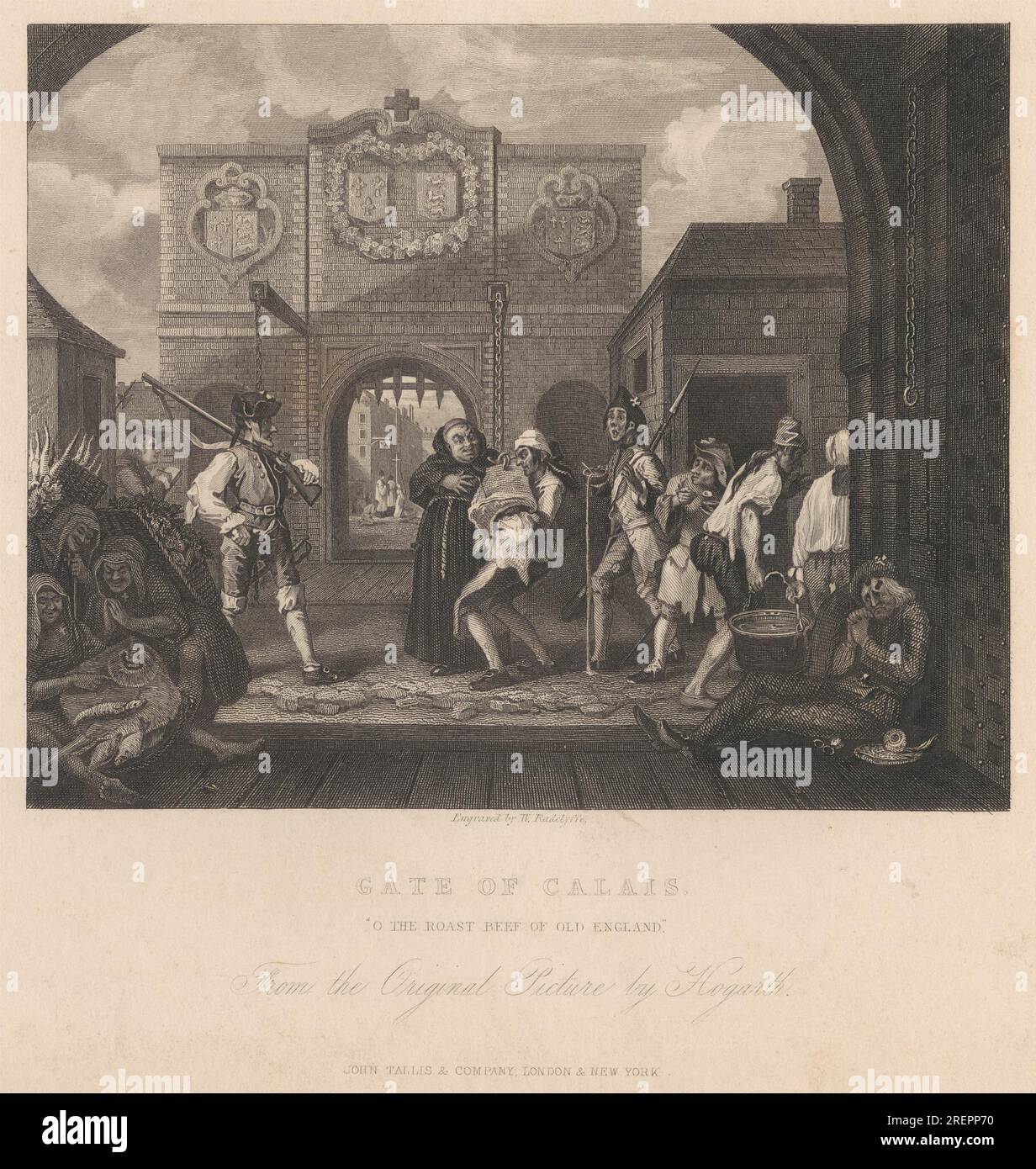 Gate of Calais, O the Roast Beef of Old England 1833 by William ...