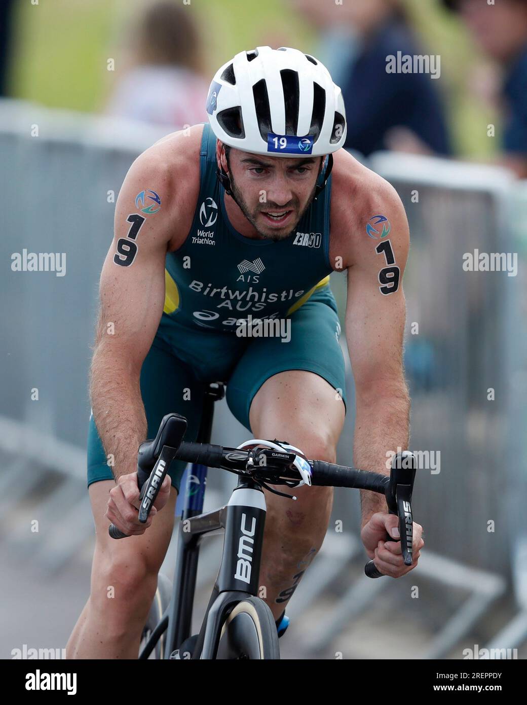 Australia's Jacob Birtwhistle in action during the Elite Men’s race on ...