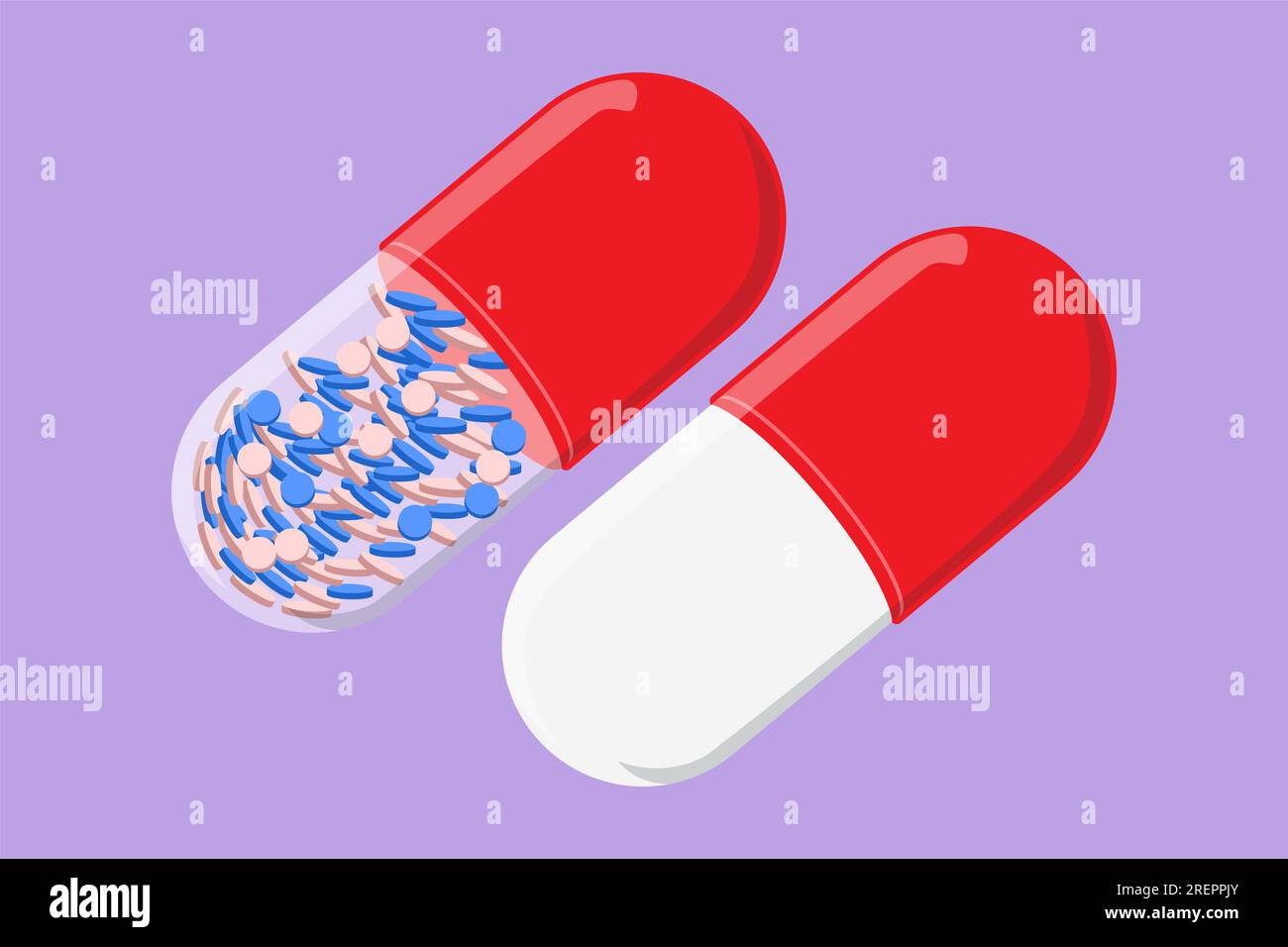 Graphic flat design drawing tablet pill medical drug pharmacy care ...