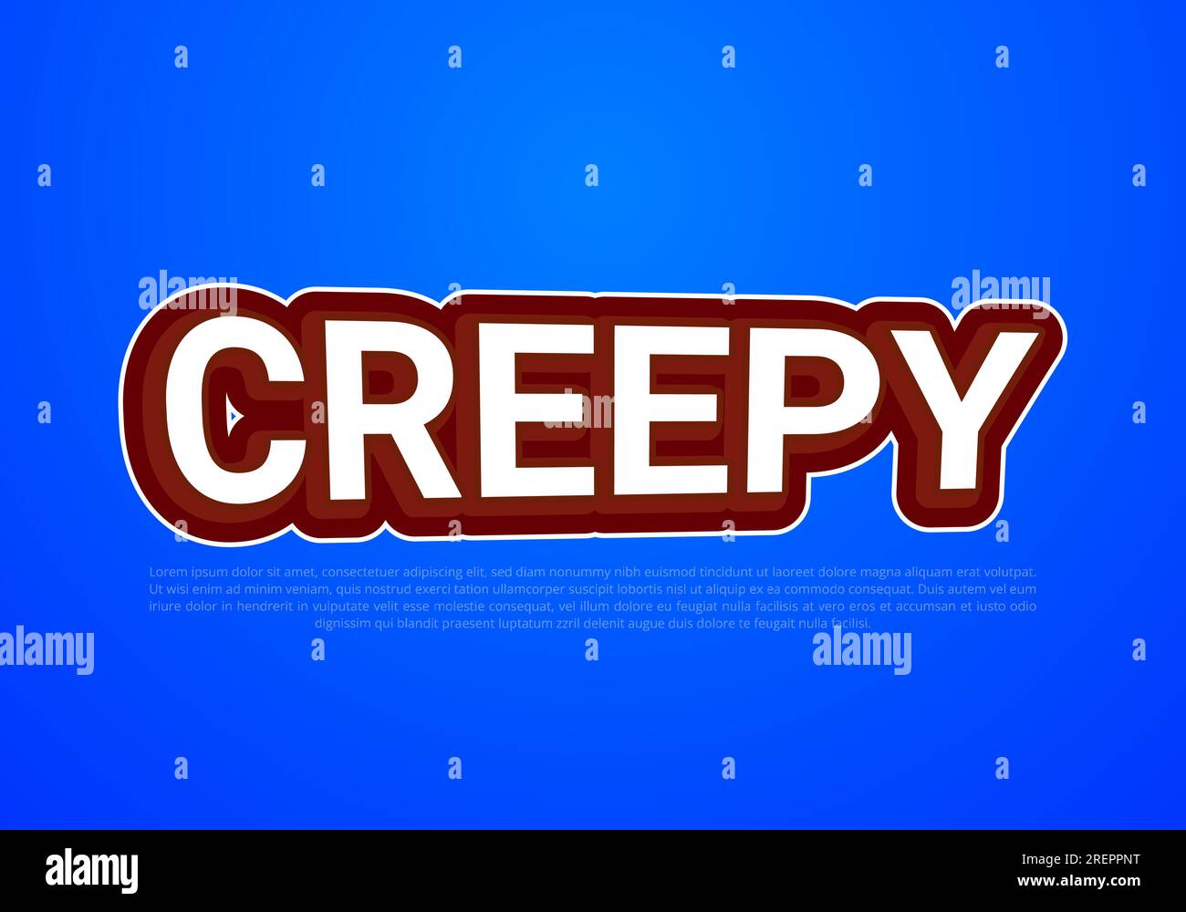 Crunchy text effect template with 3d bold style use for logo Pro Vector ...