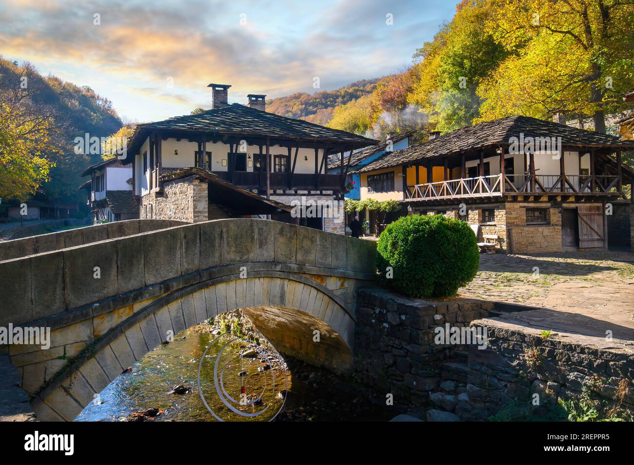 Old traditional Bulgarian house in Architectural Ethnographic Complex ...