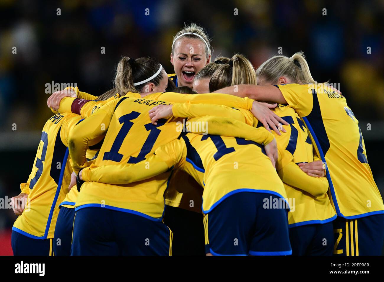 Wellington, New Zealand. 29th July, 2023. Sweden Women soccer team seen ...