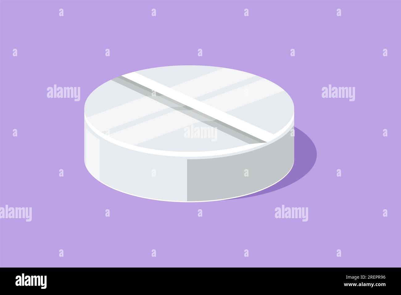 Cartoon flat style drawing of pills and capsules icon. painkillers ...