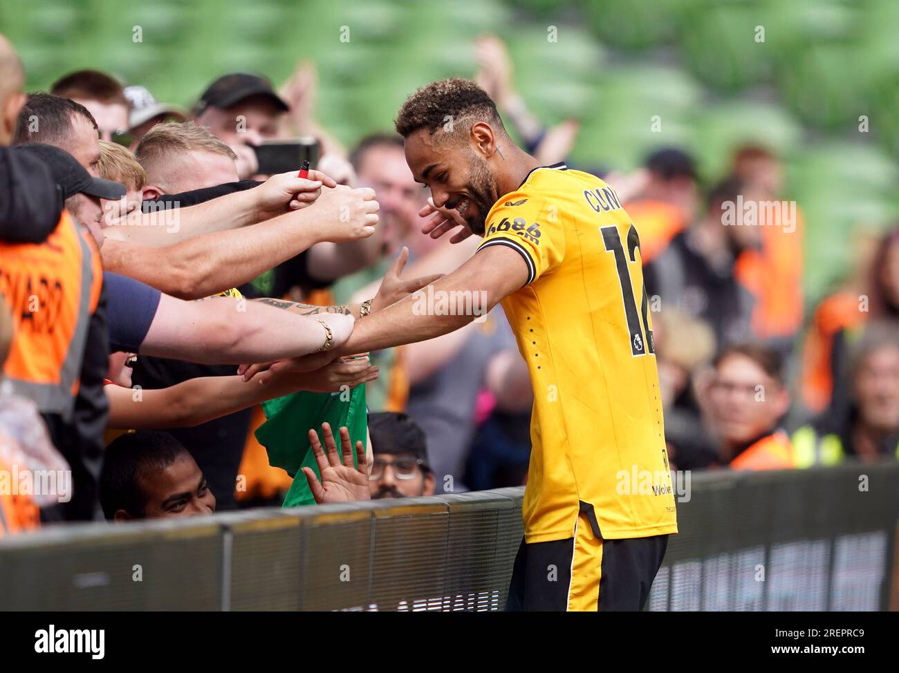 Wolverhampton Wanderers' Matheus Cunha celebrates scoring their side's ...