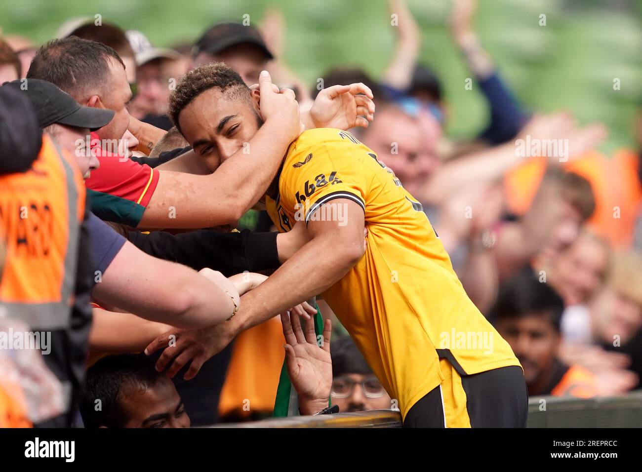 Wolverhampton Wanderers' Matheus Cunha celebrates scoring their side's ...