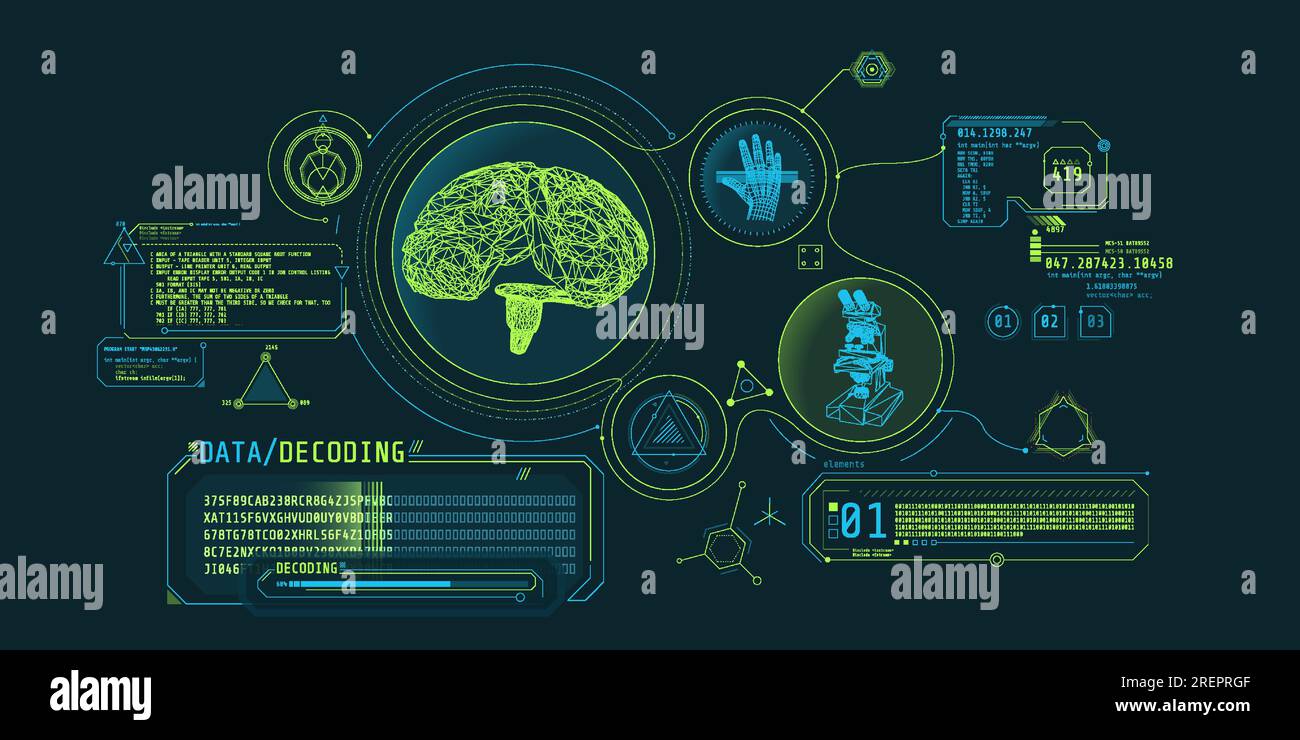 Decoding information brain hi-res stock photography and images - Alamy