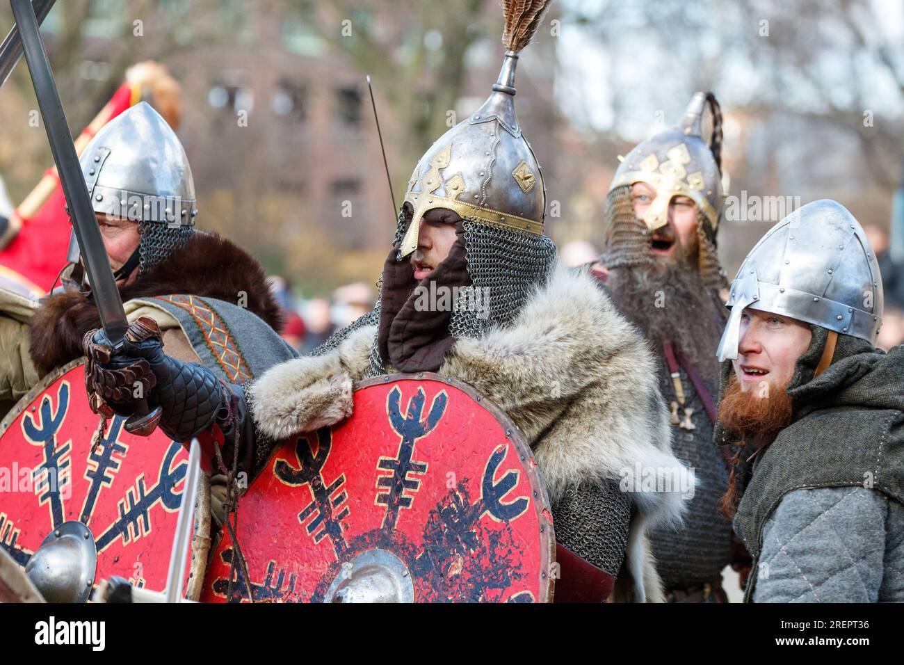 Vikings shields hi-res stock photography and images - Alamy