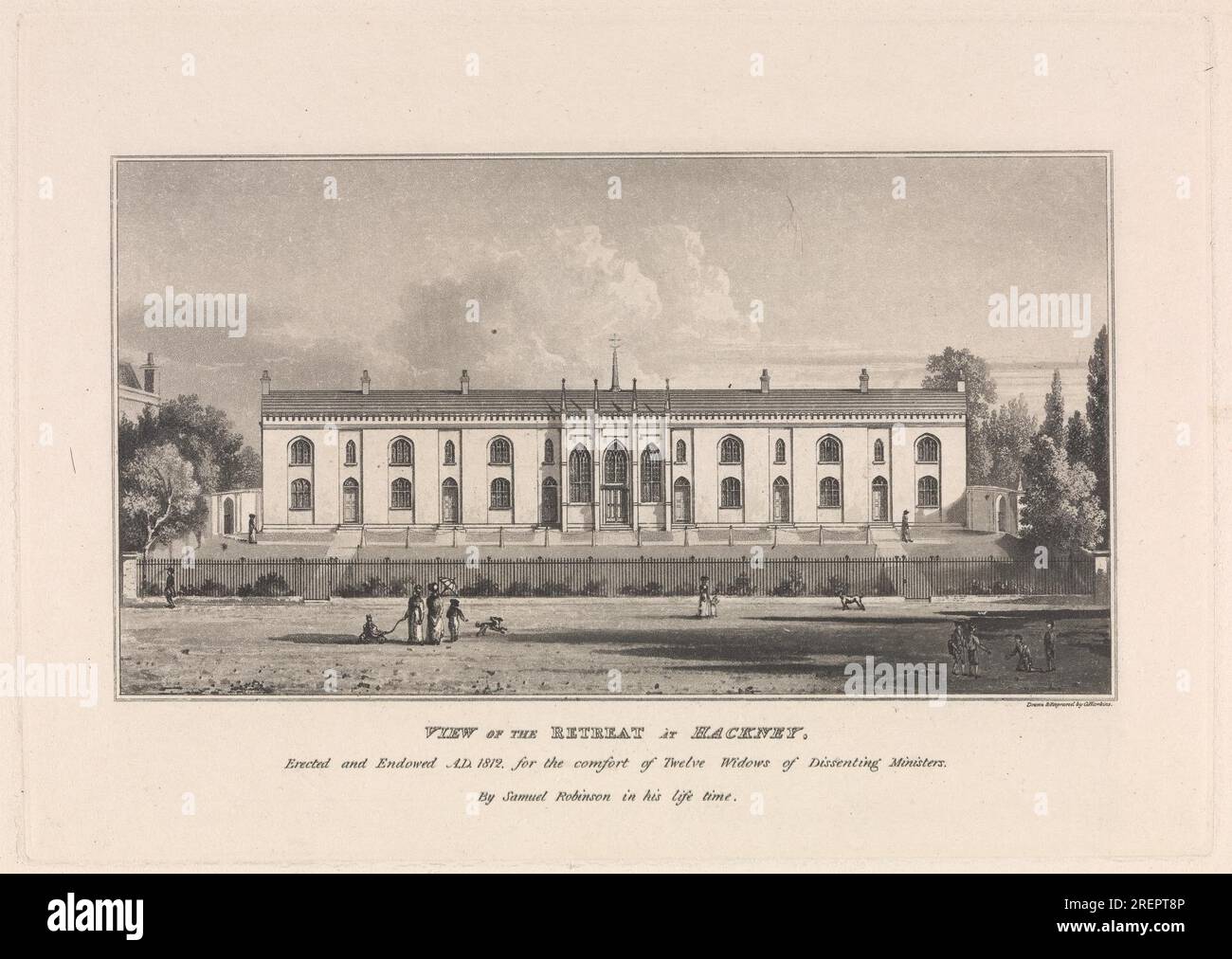 View of the Retreat at Hackney by George Hawkins Stock Photo - Alamy