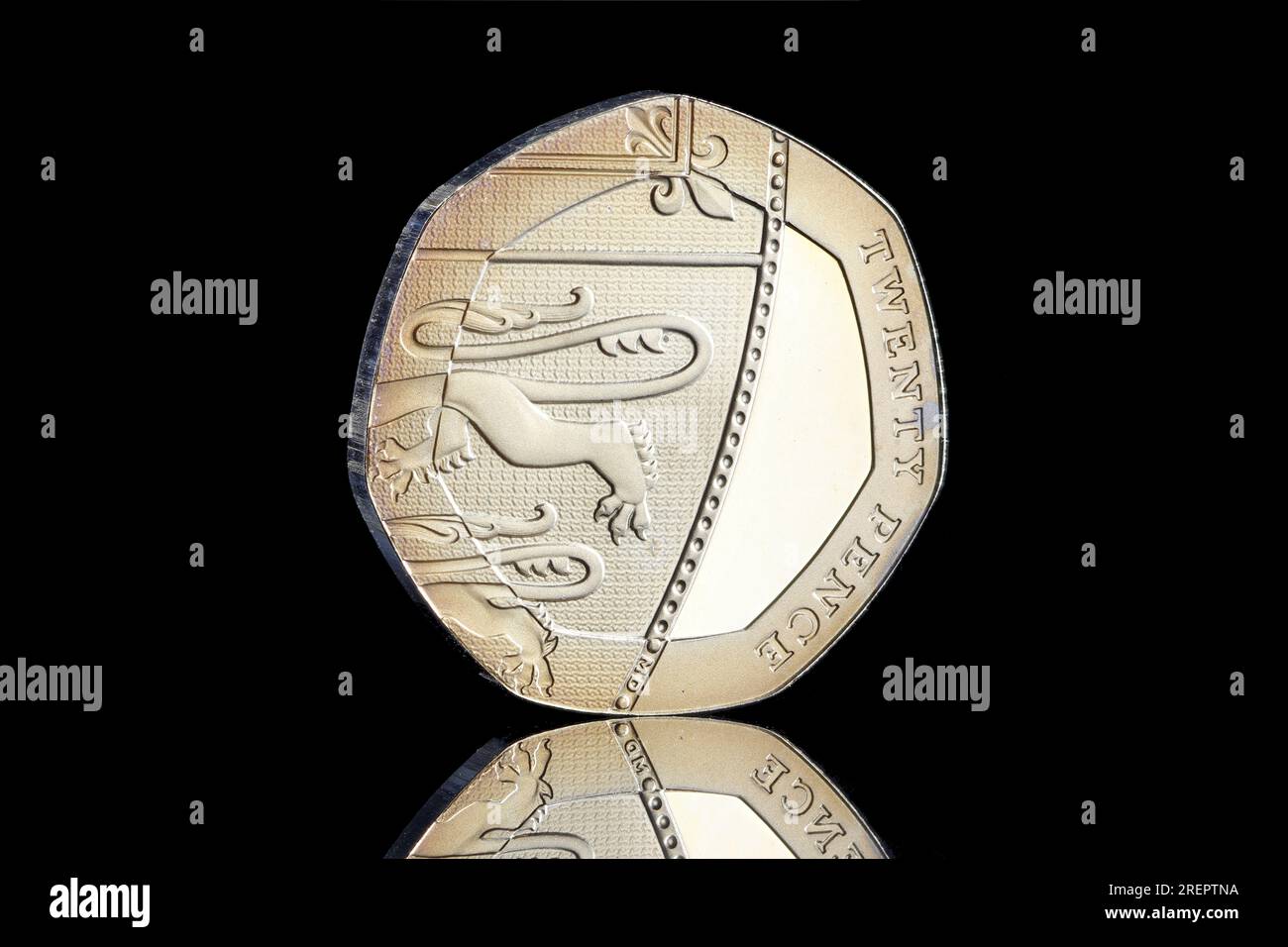 2015 20 pence coin which is the 5th lowest denomination of the United ...