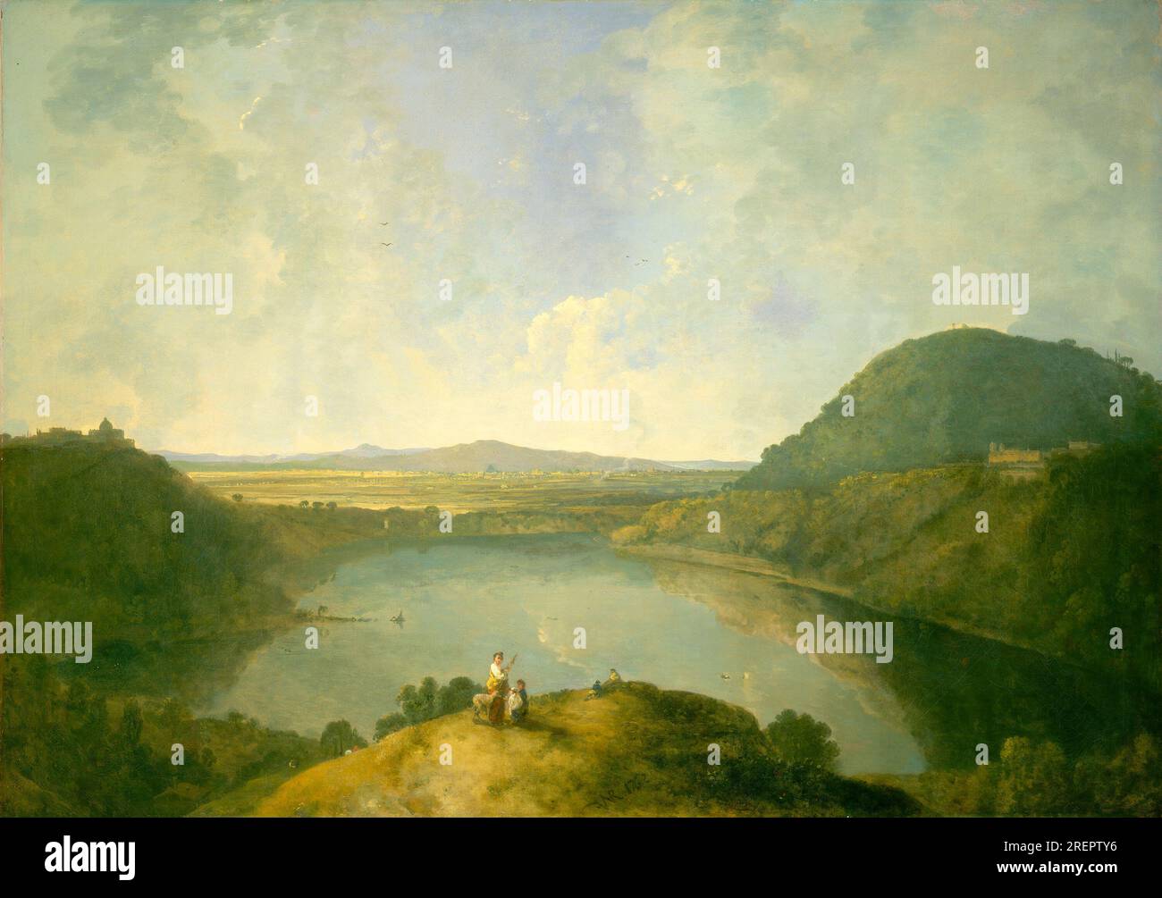 Lake Albano 1762 by Richard Wilson Stock Photo - Alamy