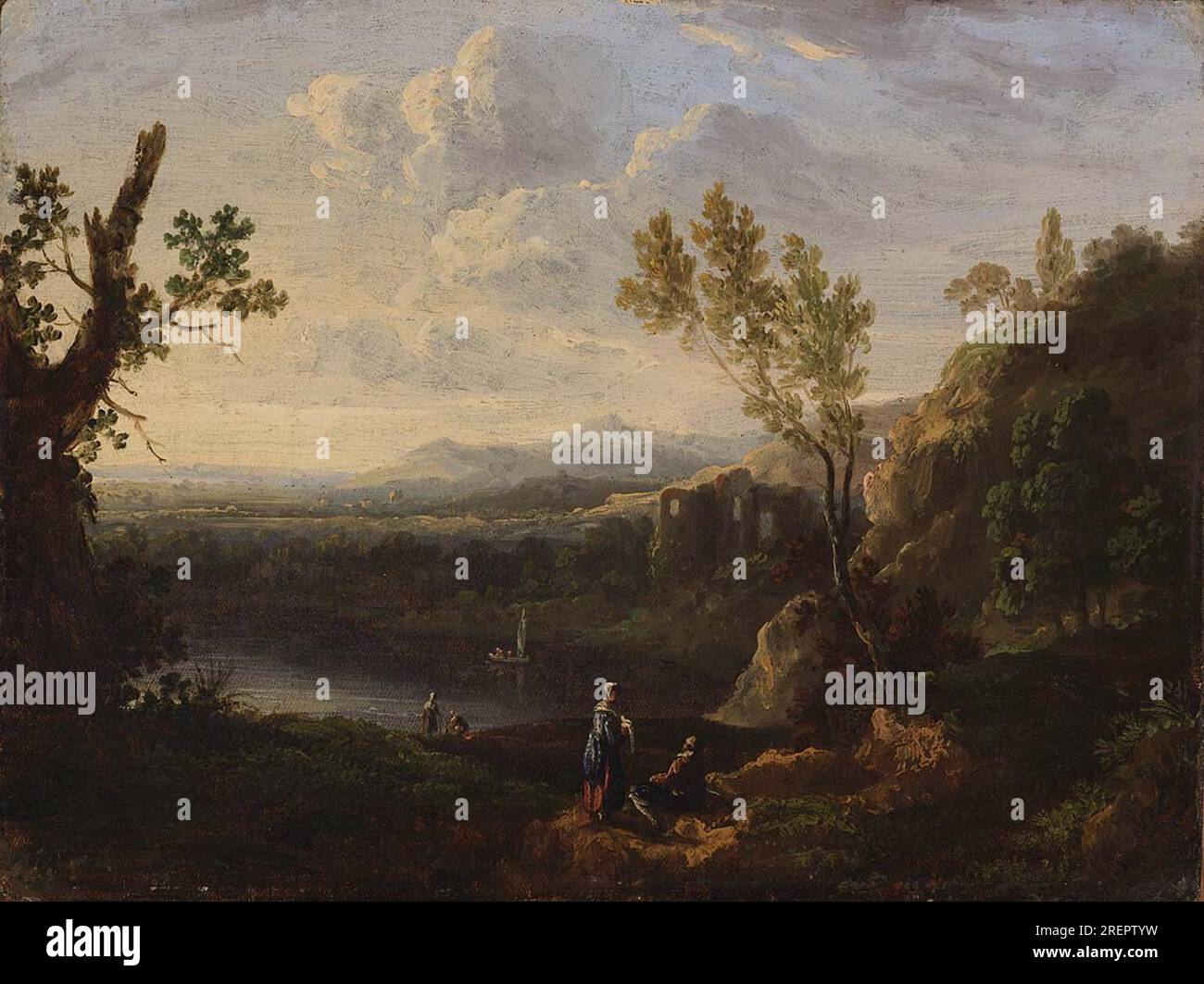 Small Landscape between 1714 and 1782 by Richard Wilson Stock Photo - Alamy