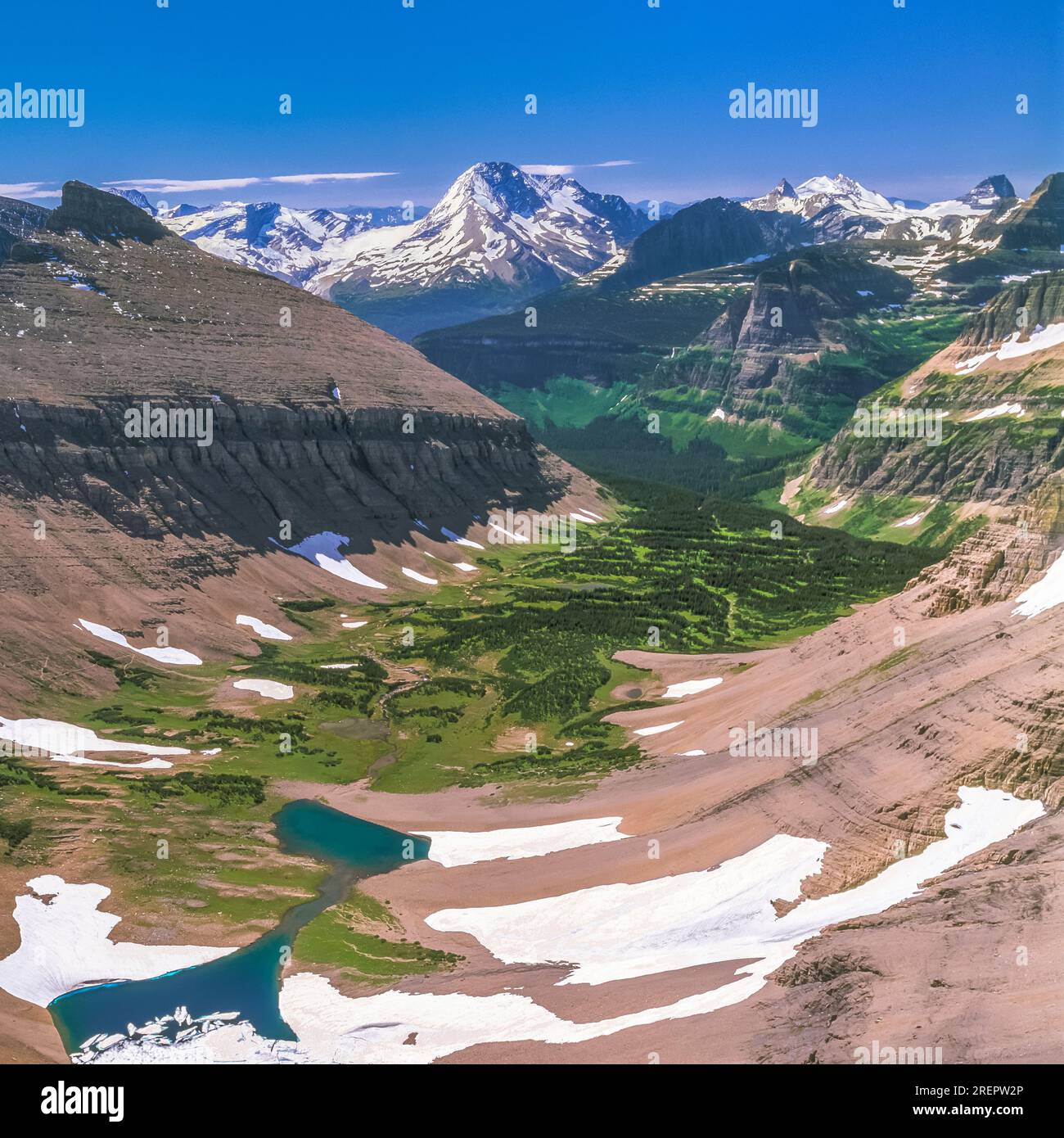 preston park and the distant peak of mount jackson above jackson ...