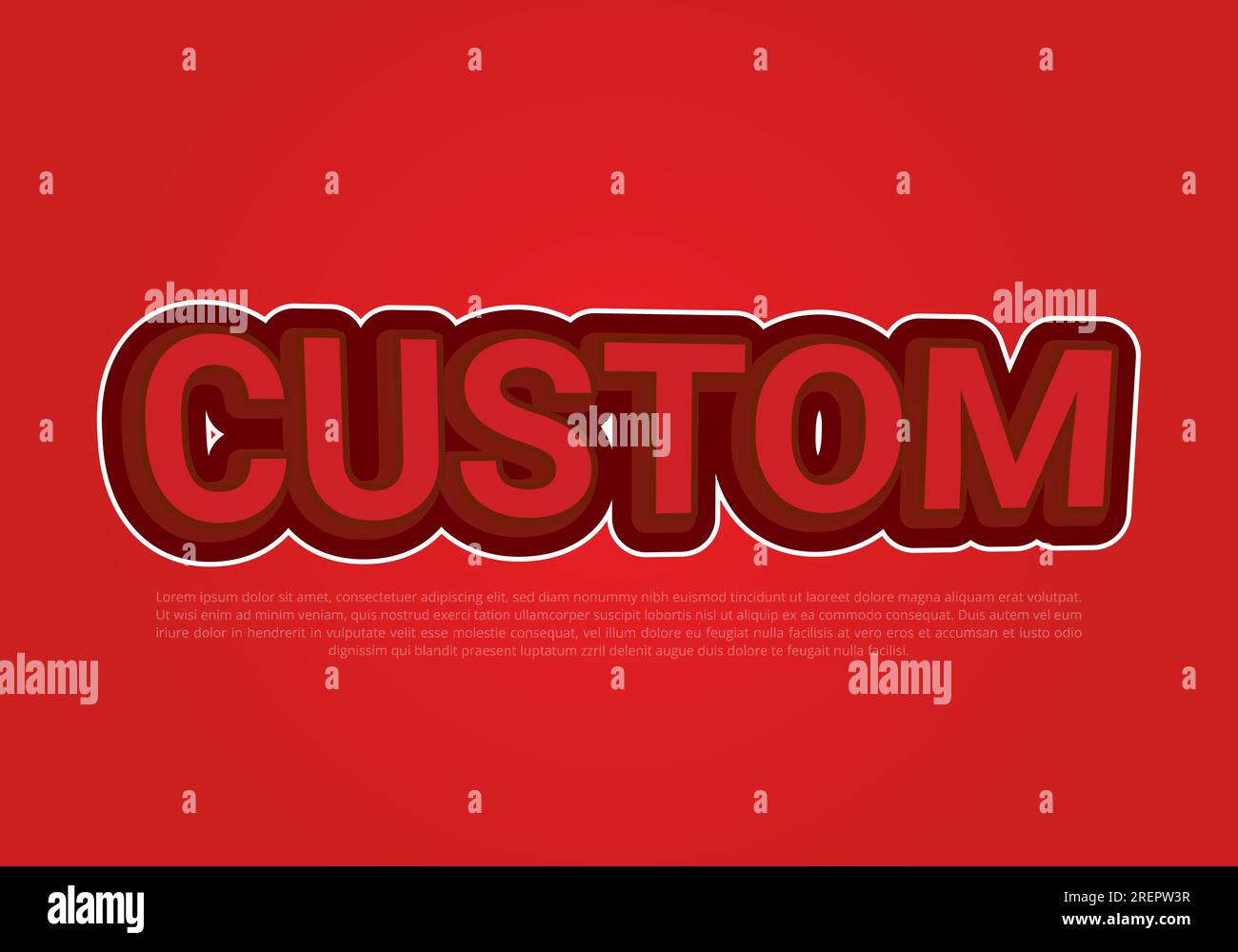 Crunchy text effect template with 3d bold style use for logo Pro Vector ...
