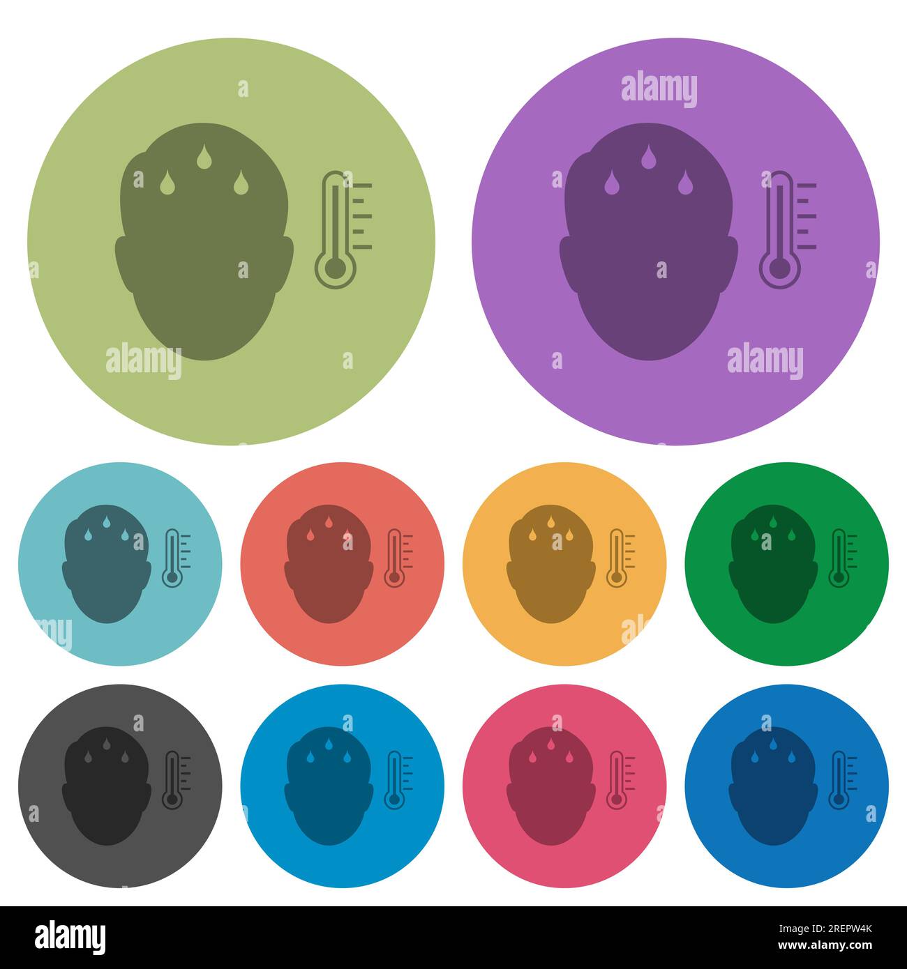 Feverish flat hi-res stock photography and images - Alamy