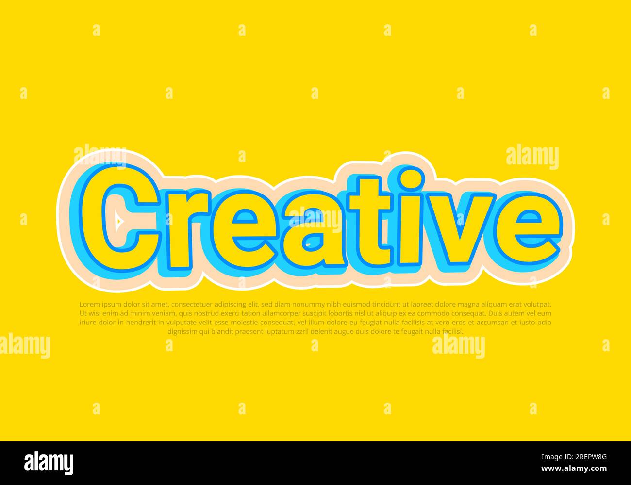 Crunchy text effect template with 3d bold style use for logo Pro Vector ...