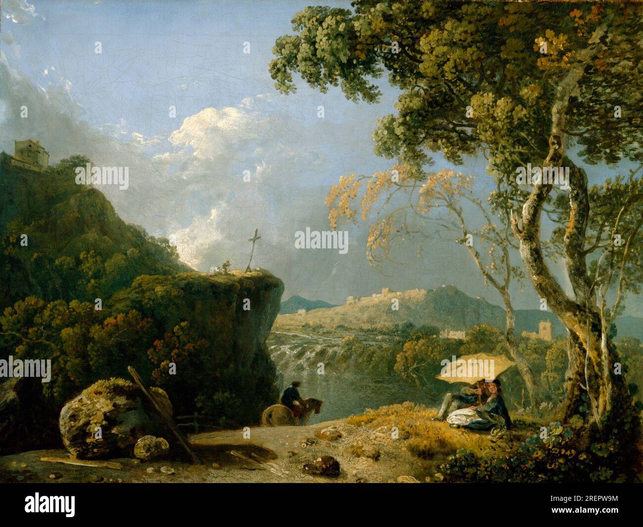 The White Monk by Richard Wilson Stock Photo - Alamy