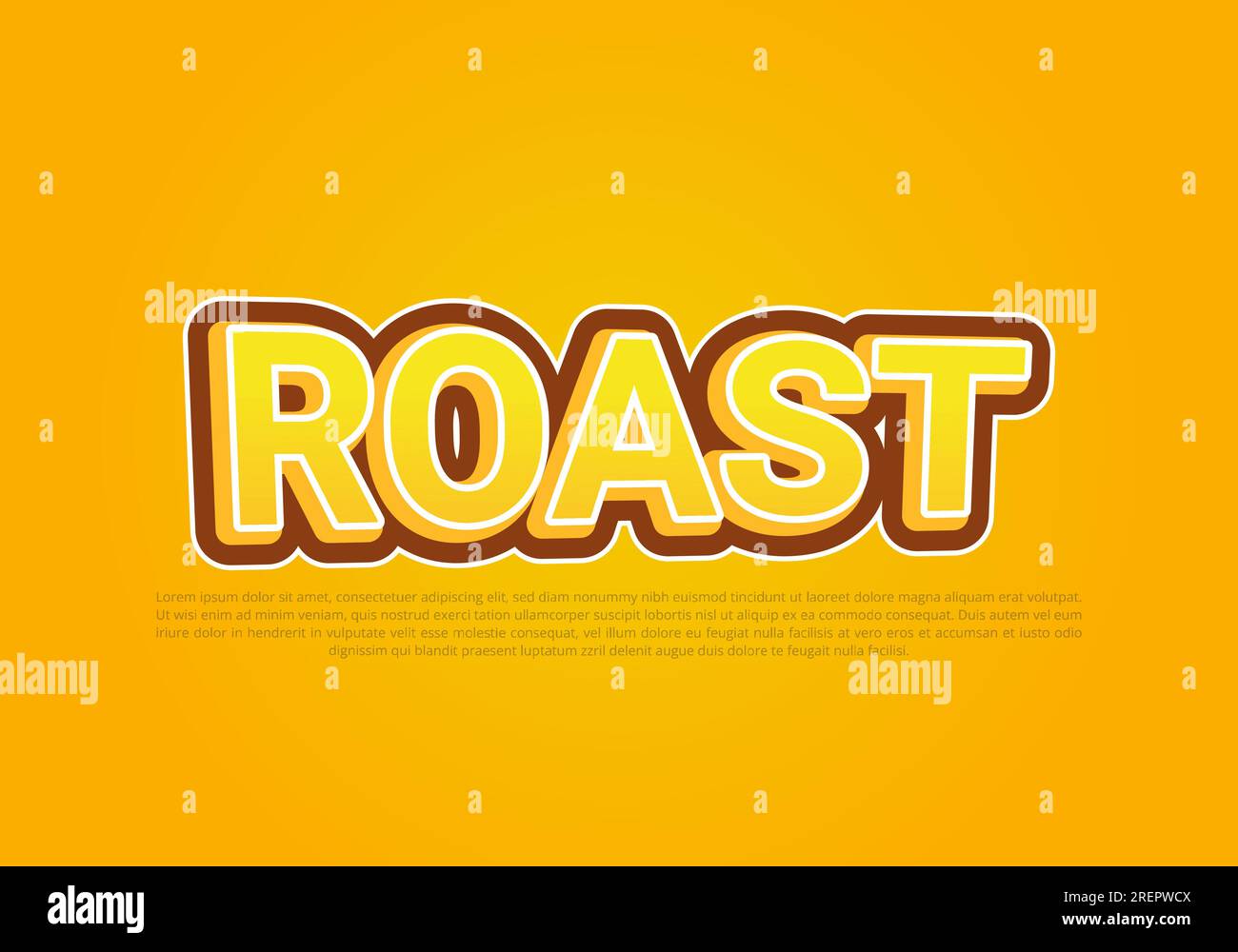Crunchy text effect template with 3d bold style use for logo Pro Vector ...