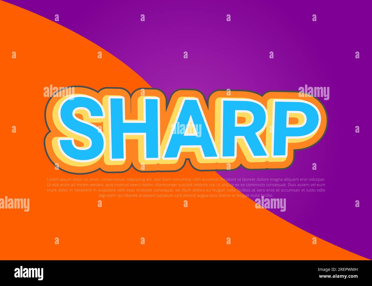 Crunchy text effect template with 3d bold style use for logo Pro Vector ...