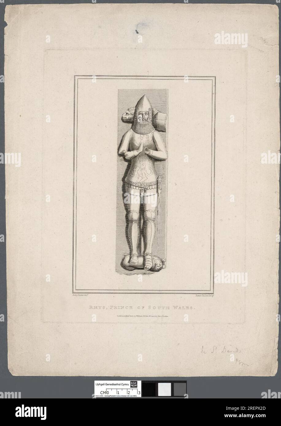 Rhys, Prince of South Wales 1806 by James Basire Stock Photo - Alamy