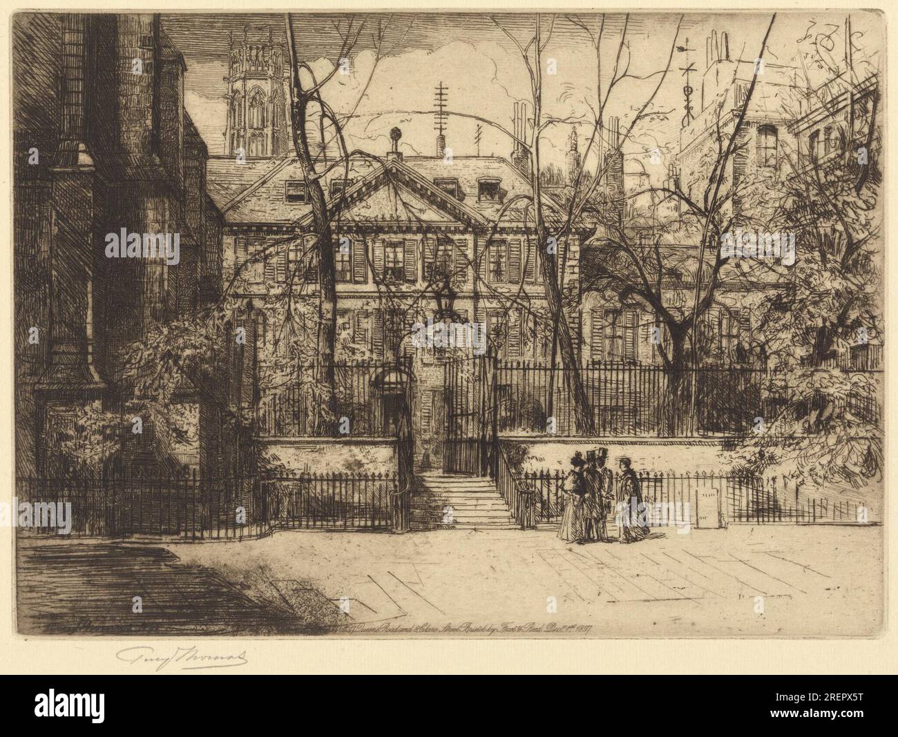 The Temple, London by Percy Elizabeth Flora Thomas Stock Photo - Alamy