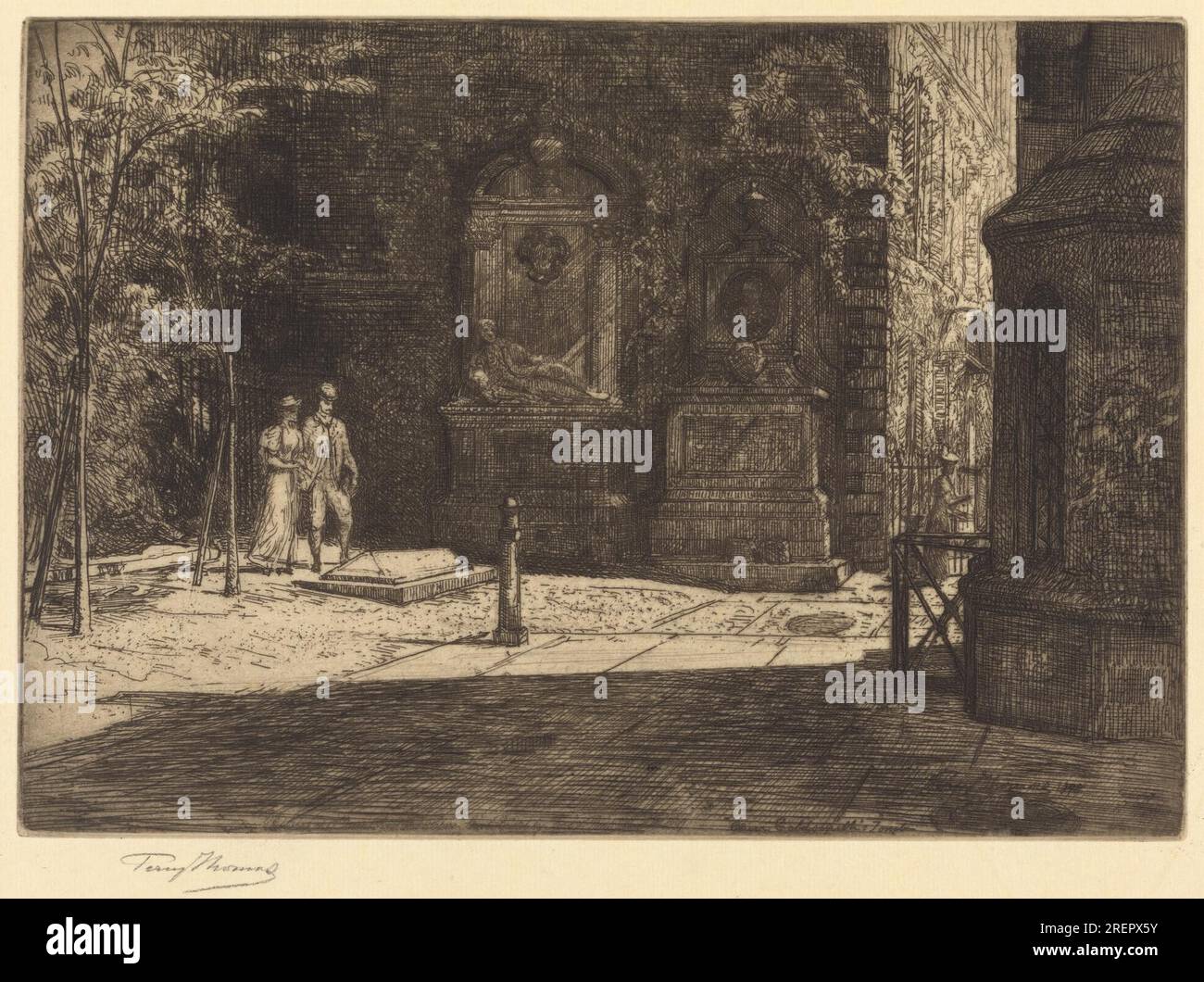 The Temple, London by Percy Elizabeth Flora Thomas Stock Photo - Alamy