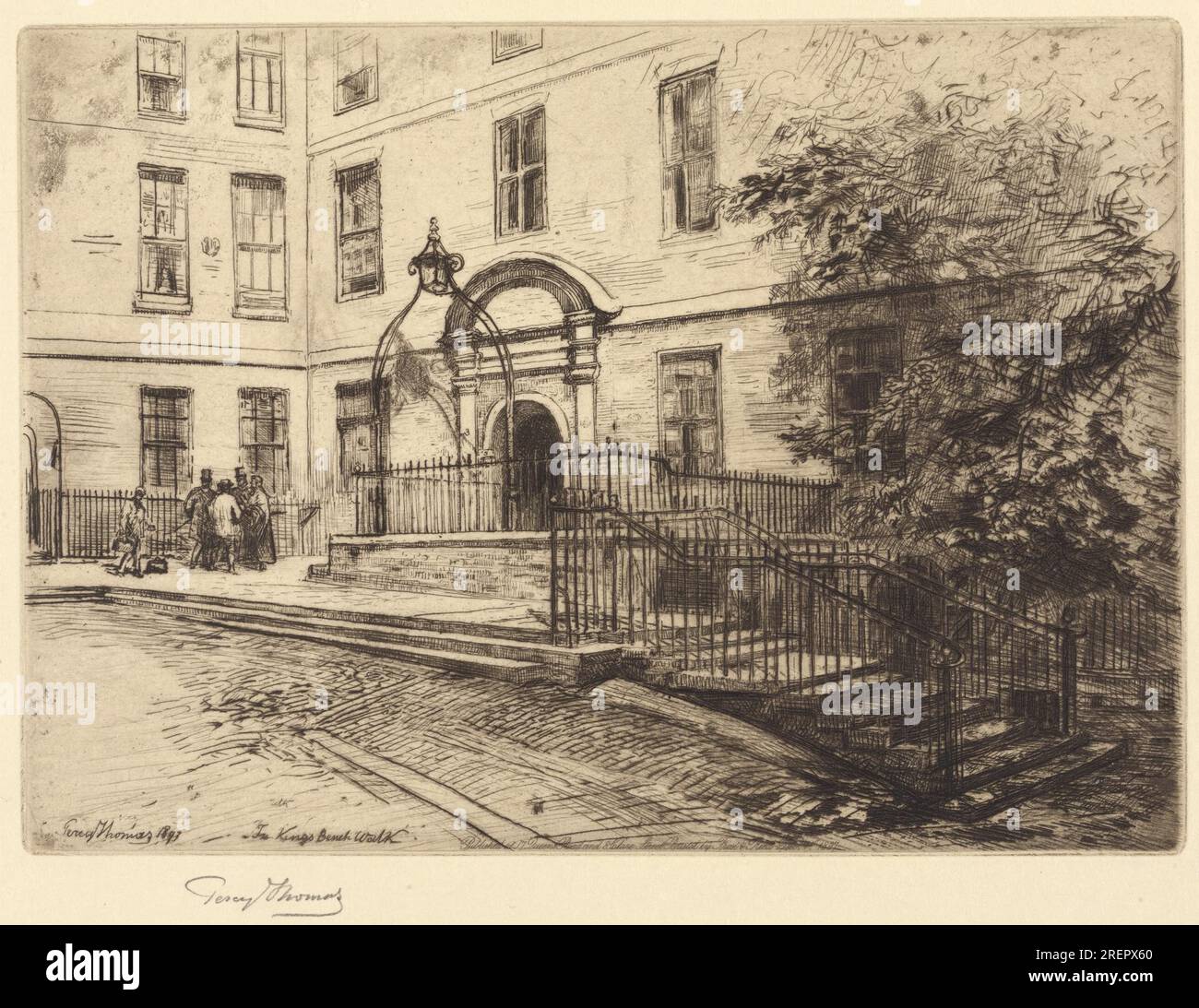 The Temple, London by Percy Elizabeth Flora Thomas Stock Photo - Alamy