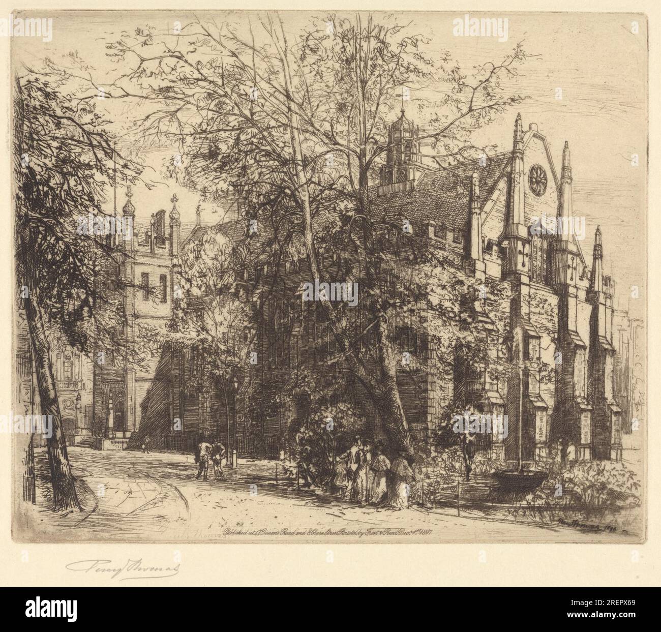 The Middle Temple Hall by Percy Elizabeth Flora Thomas Stock Photo - Alamy