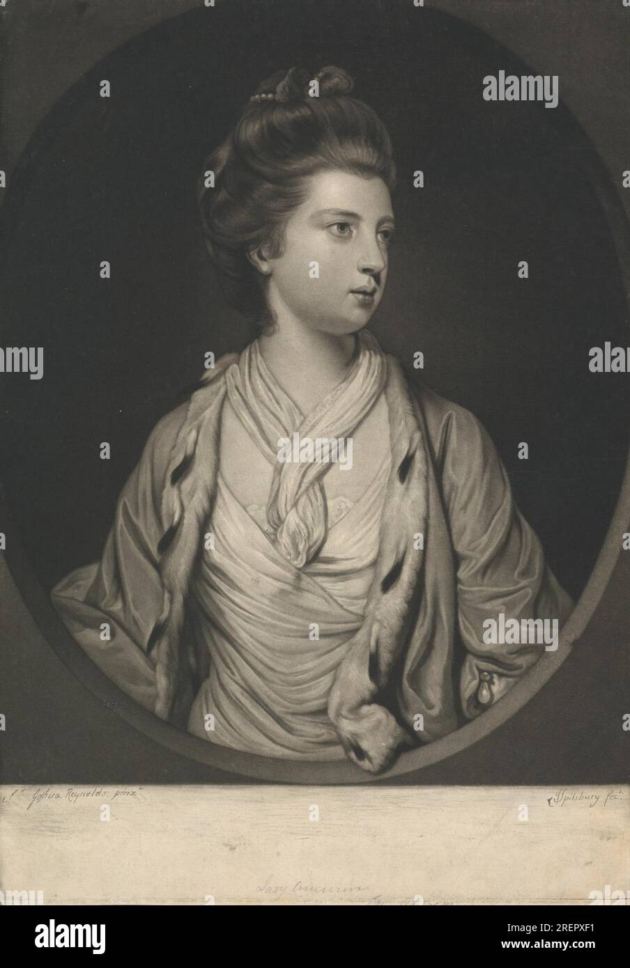 Countess of Ancrum circa 1770 by John Spilsbury Stock Photo - Alamy