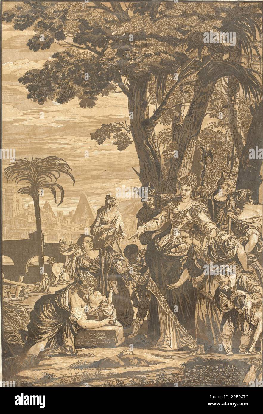 The Finding of Moses by John Baptist Jackson Stock Photo - Alamy