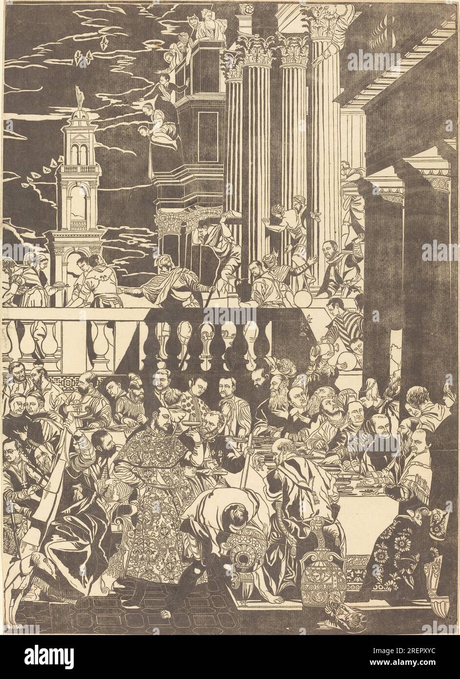 "John Baptist Jackson after Veronese, The Marriage at Cana [right plate ...