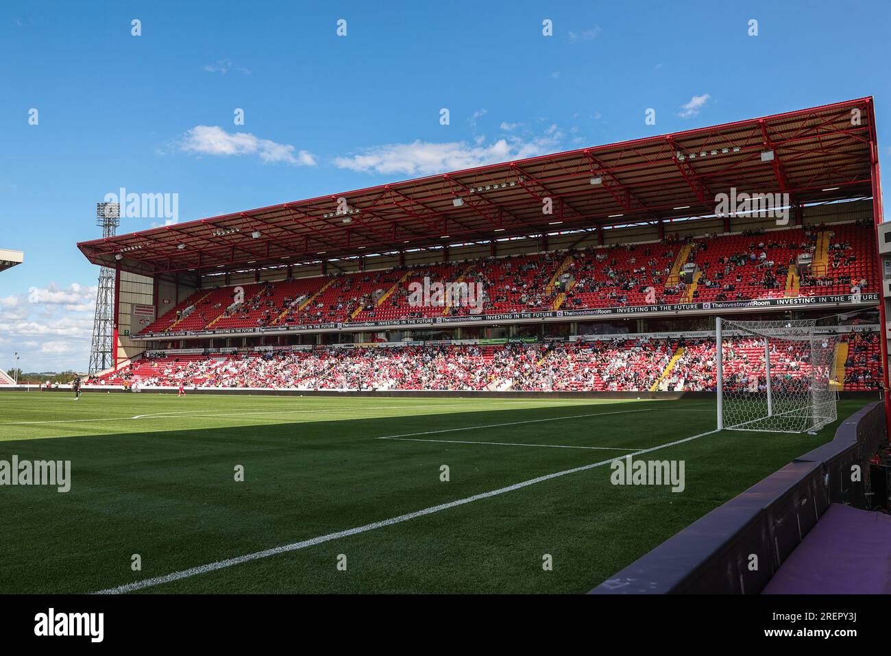 Barnsley fans during the Pre-season friendly match Barnsley vs Crewe ...