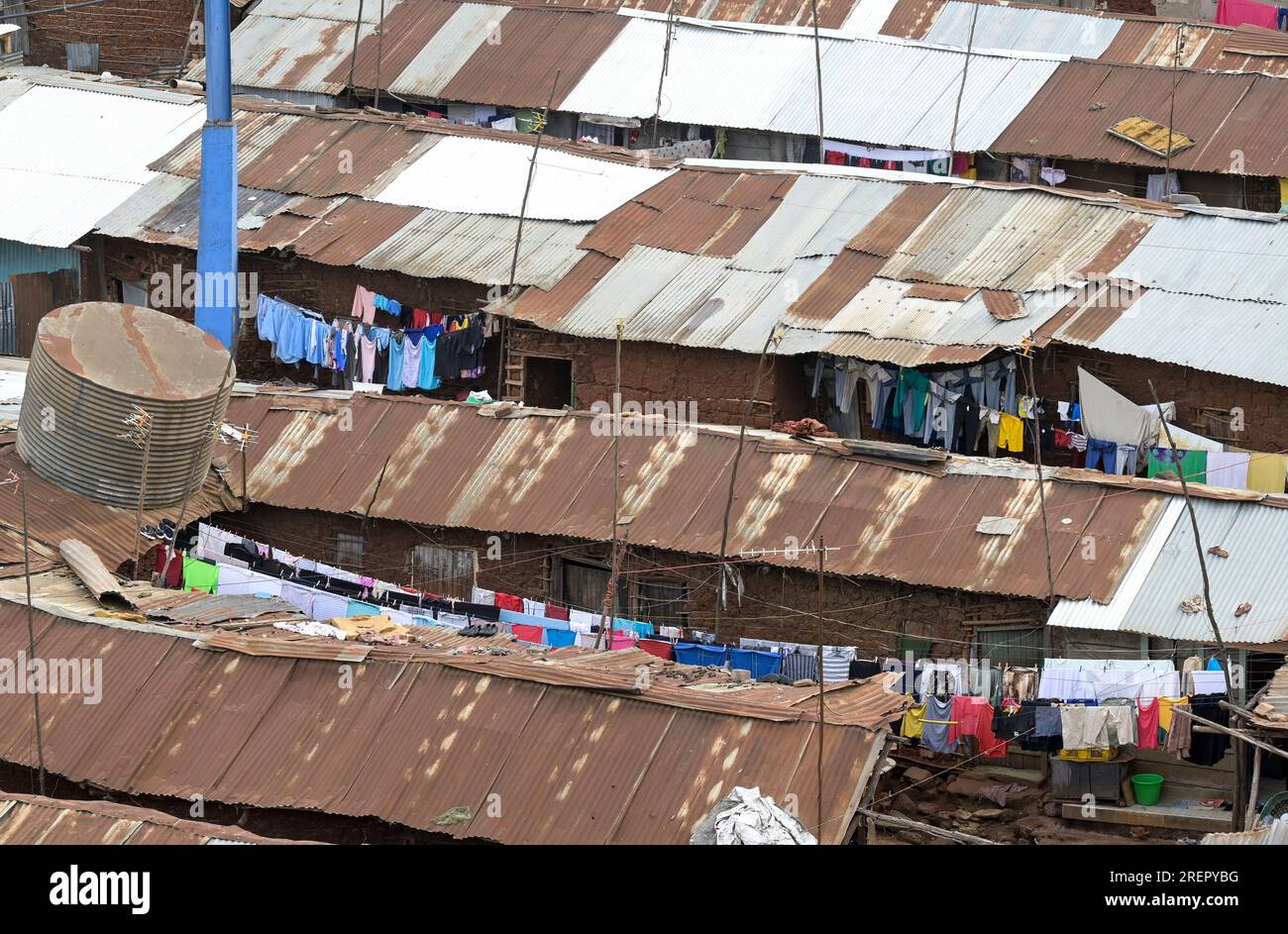 KENYA, Nairobi, Kibera slum / KENIA, Nairobi, Slum Kibera Stock Photo ...