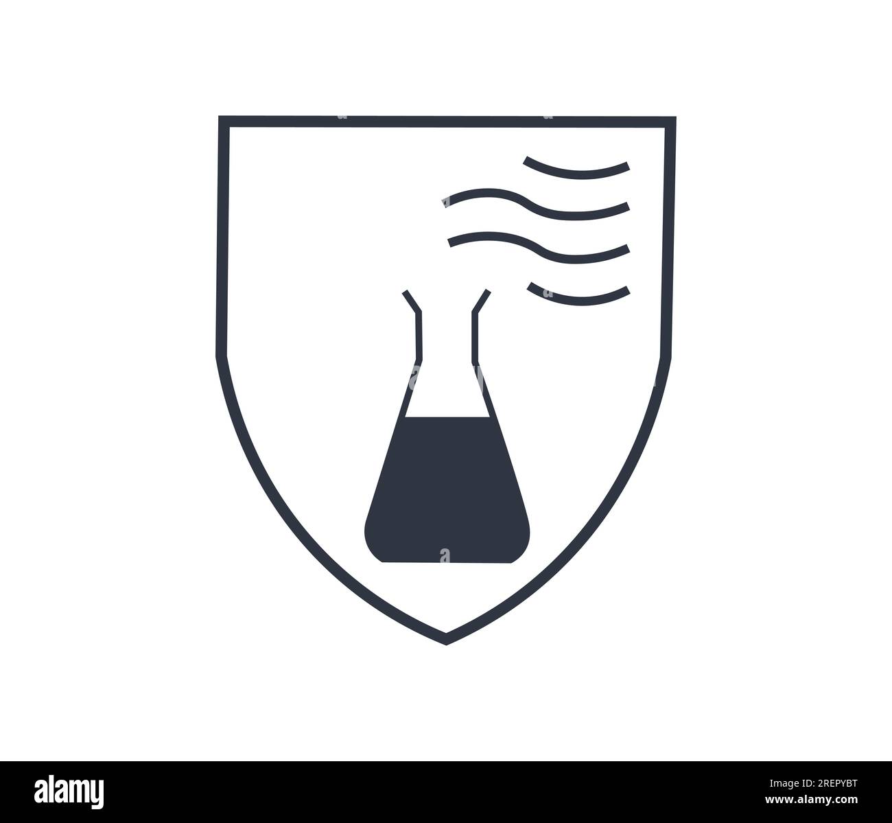 Monochromatic Protection against chemicals symbol Stock Vector Image ...