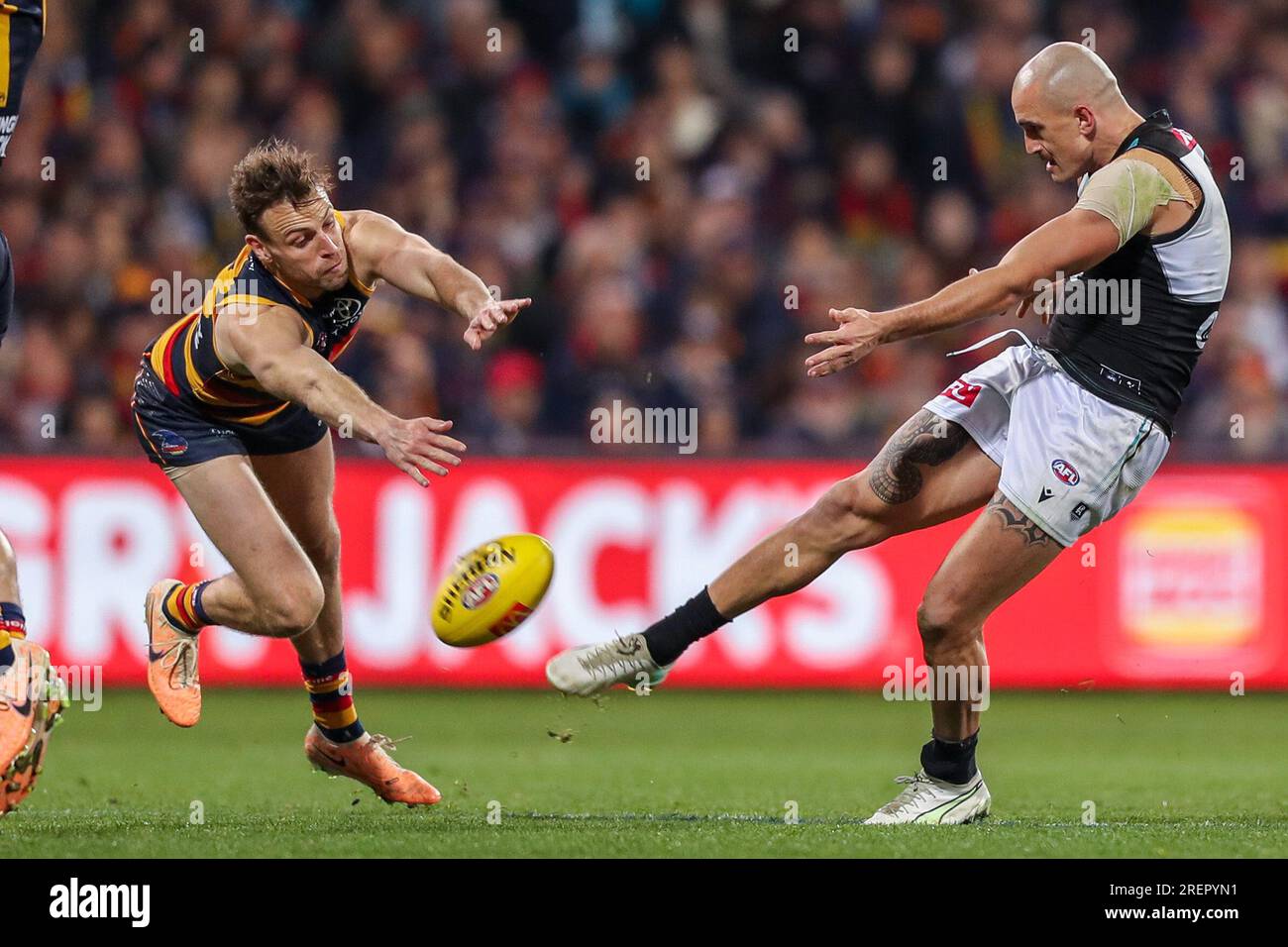 Adelaide, Australia. 29th July, 2023. Brodie Smith of the Crows ...